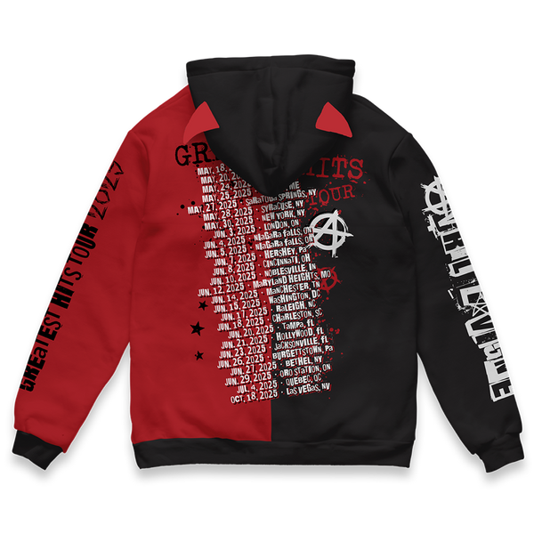 Greatest Hits Tour 2025 Split Devil Hoodie - Avril Lavigne Official Store