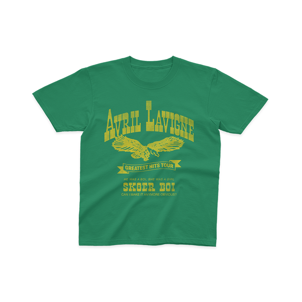 Youth Sk8er Boi Green Tee - Avril Lavigne Official Store